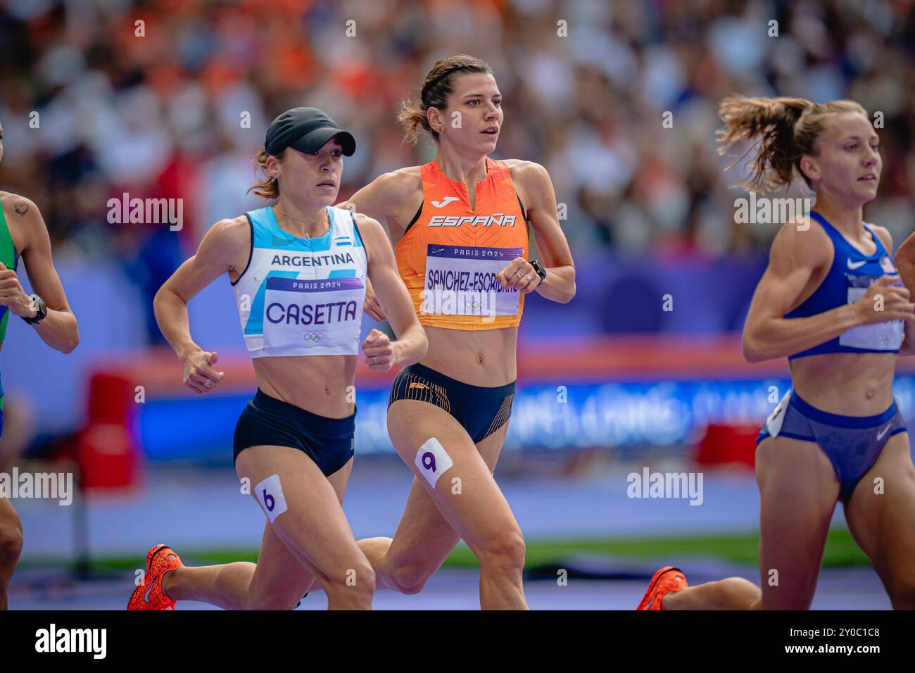 Irene Sanchez - Escribano participating in the 3000 meters steeplechase ...