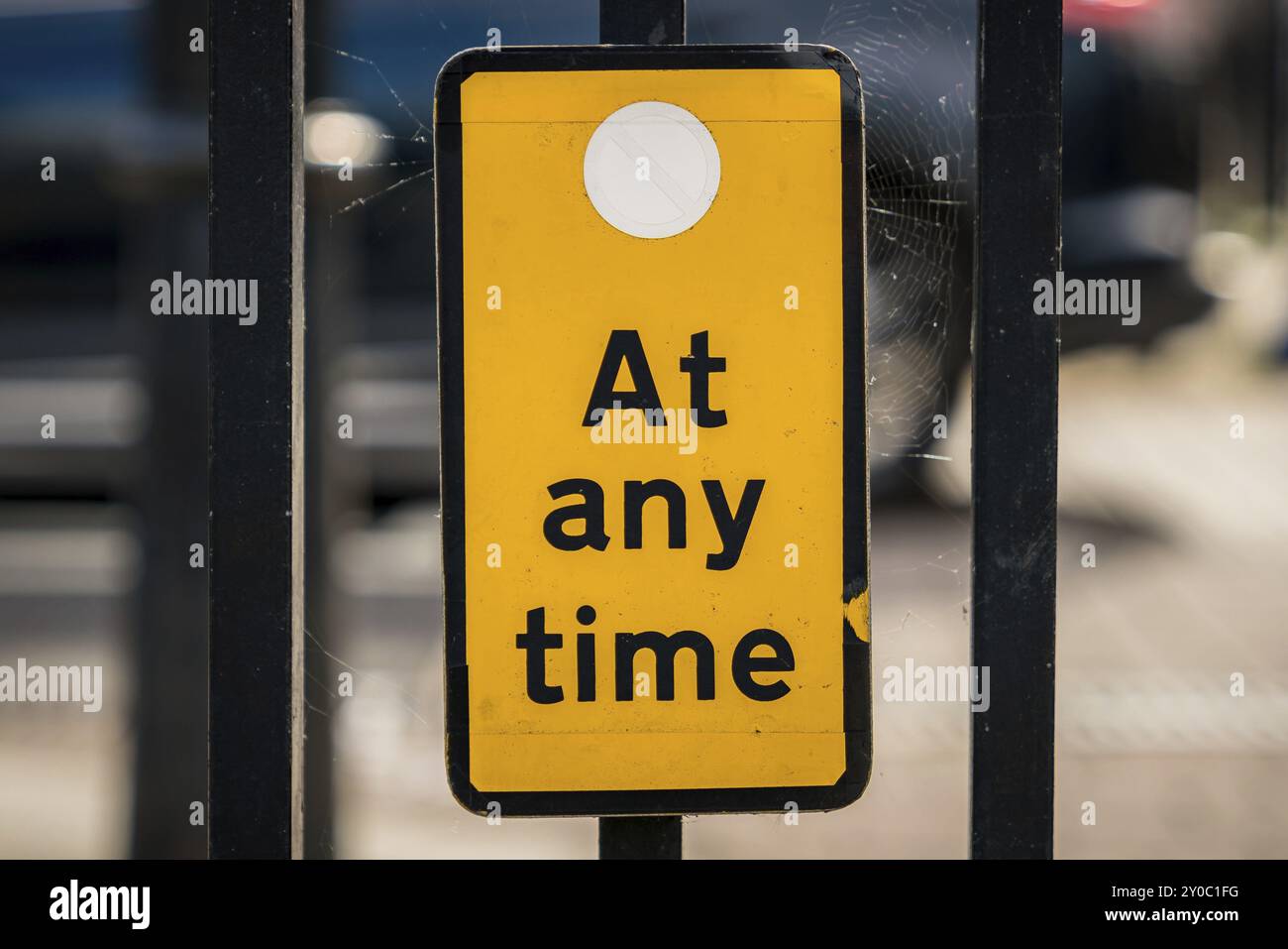 Sign: No parking at any time, seen in Gravesend, Kent, England, UK ...