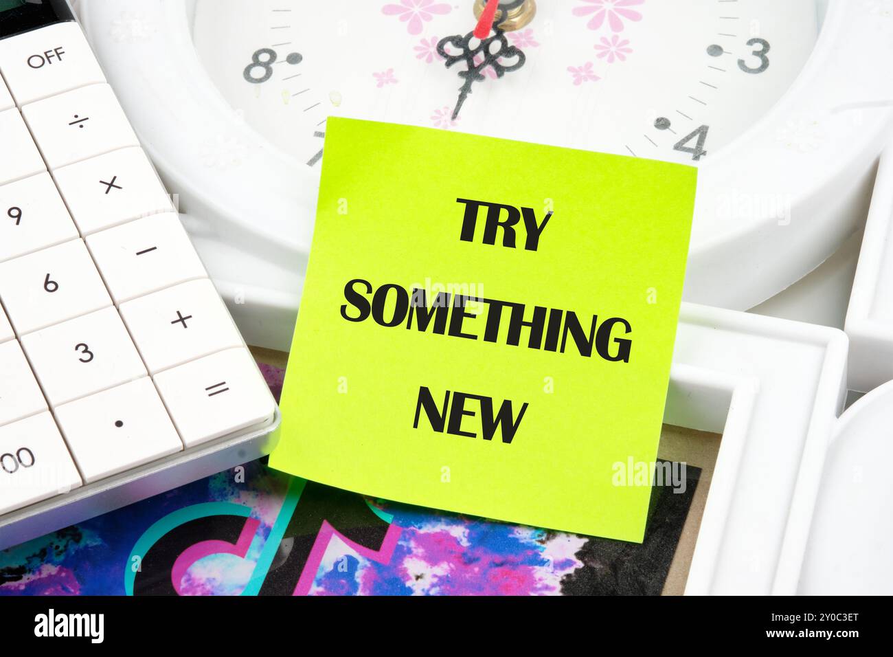 Business, time for something new concept. TRY SOMETHING NEW on the ...