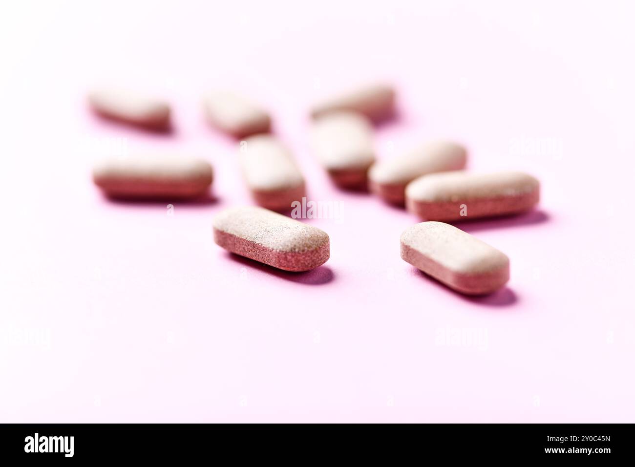 Ashwagandha (Withania somnifera) tablets. Concept for a healthy dietary ...