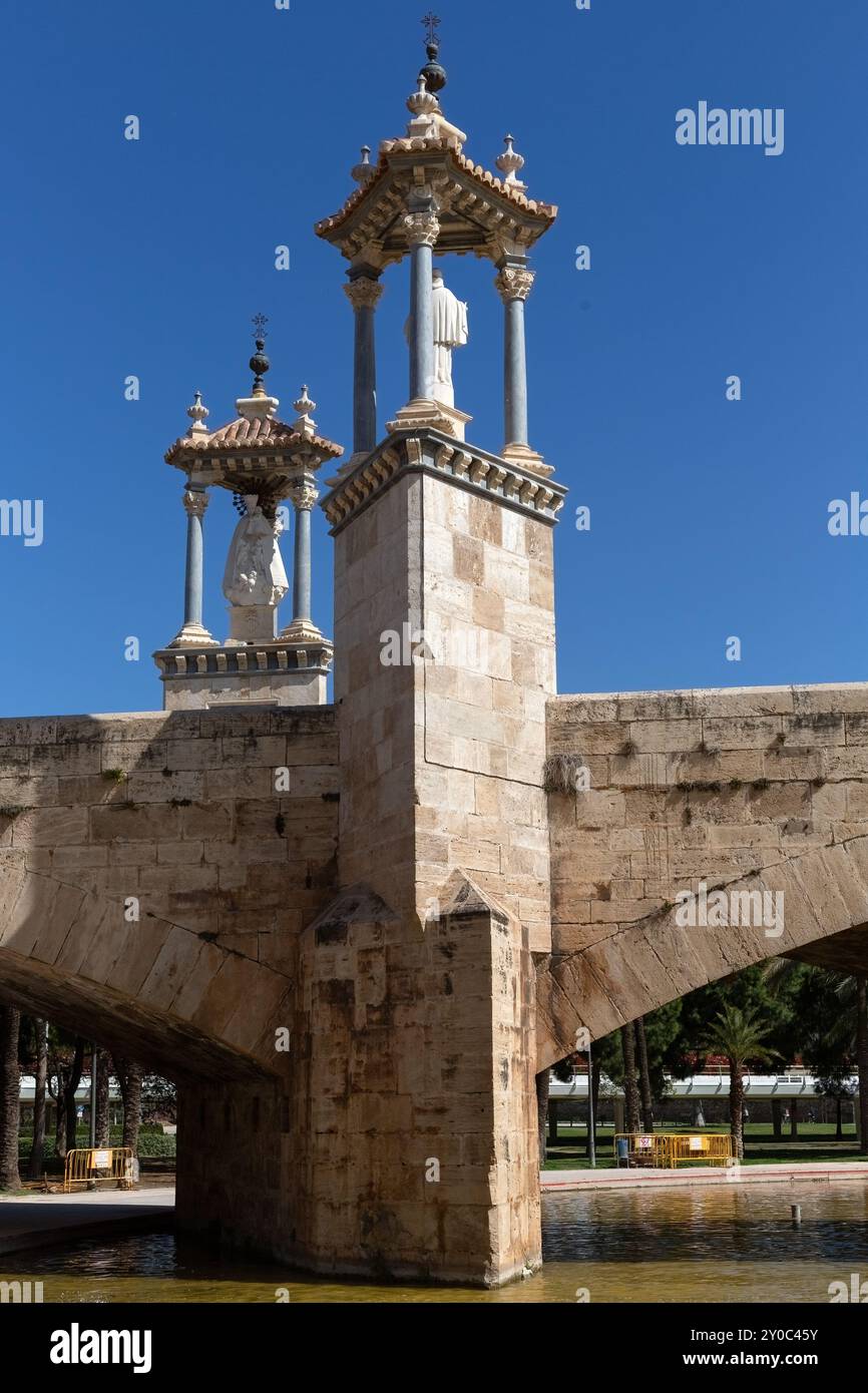 VALENCIA, SPAIN - MAY 17, 2024: View of Pont de la Mar bridge that ...