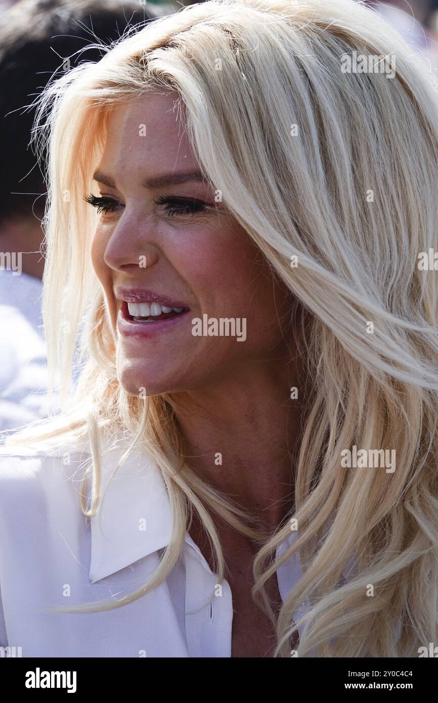 Swedish model Victoria Silvstedt in a box at Court Rainier III in the ...