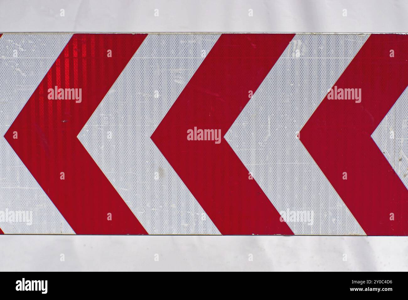 Chevron warning sign hi-res stock photography and images - Alamy