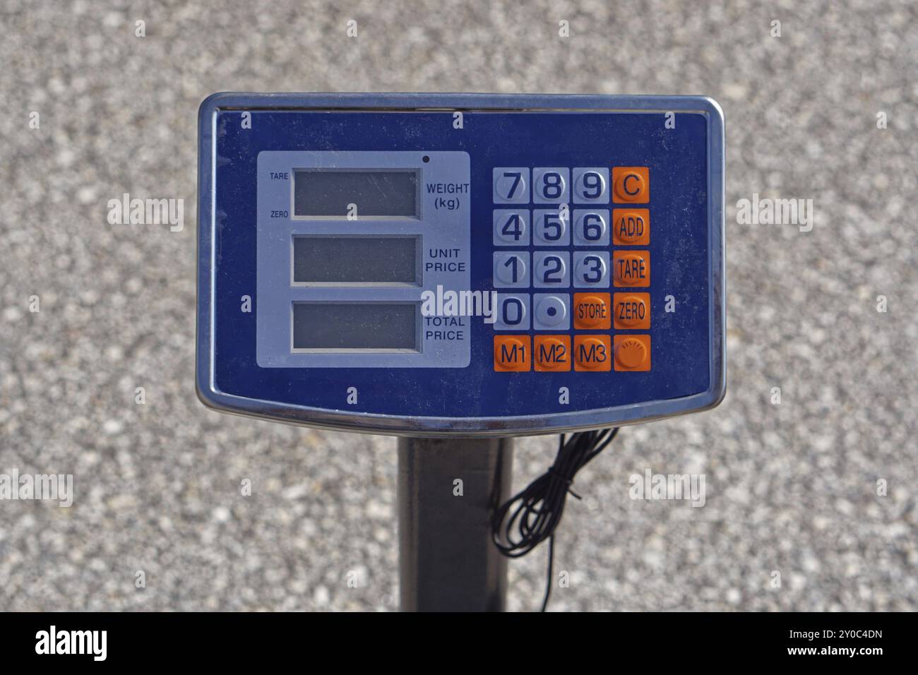 Digital precision weight scale with numbers keypad Stock Photo - Alamy