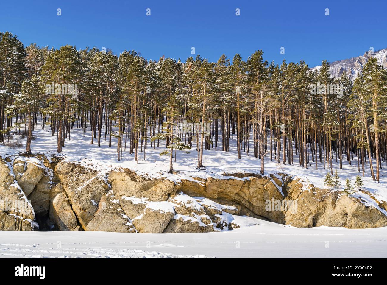 Lake baikal tree mountains hi-res stock photography and images - Alamy