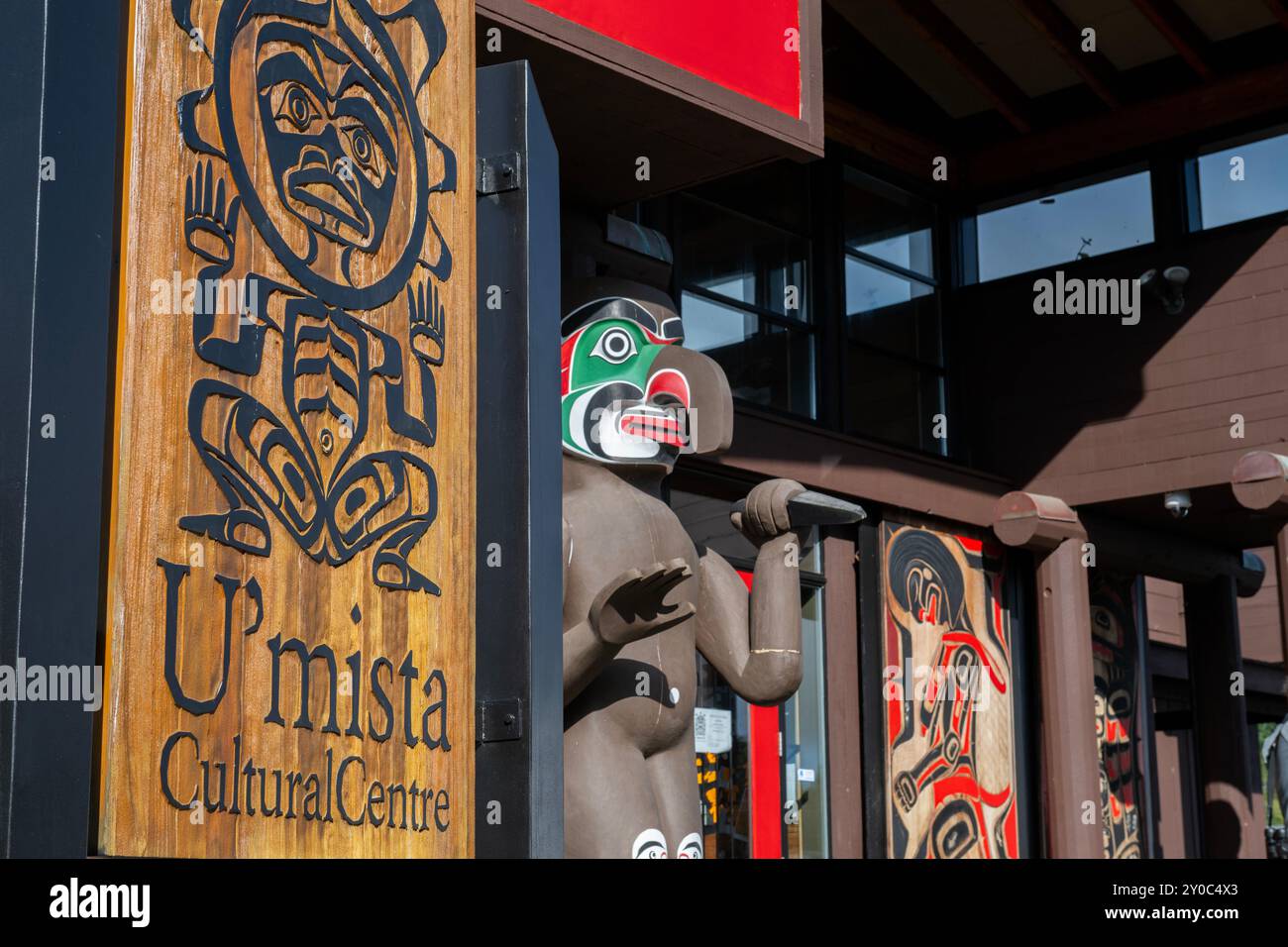 Canada, BC, off the north coast of Vancouver Island. Cormorant Island ...