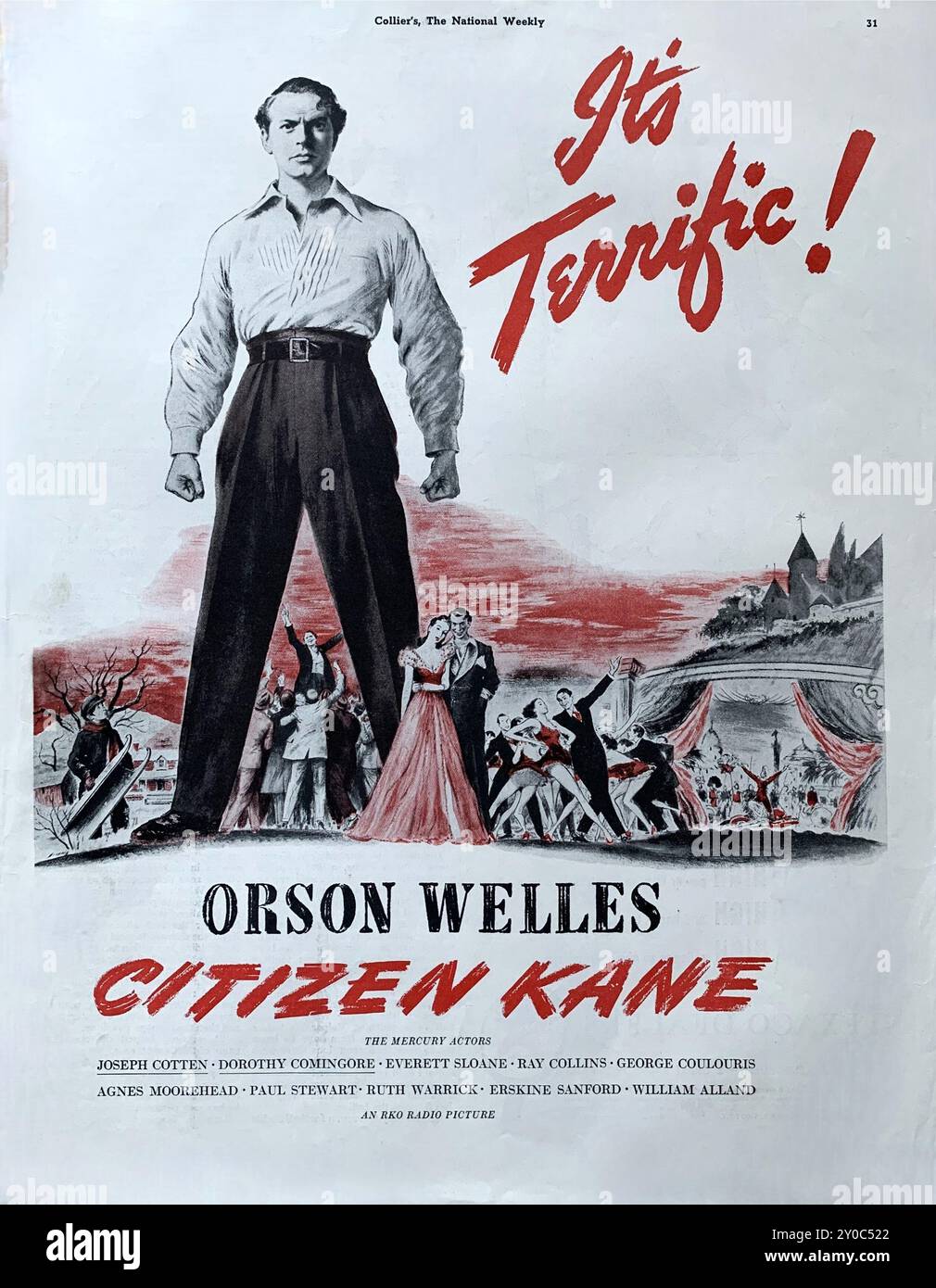 ORSON WELLES as Charles Foster Kane in CITIZEN KANE 1941 director ORSON ...