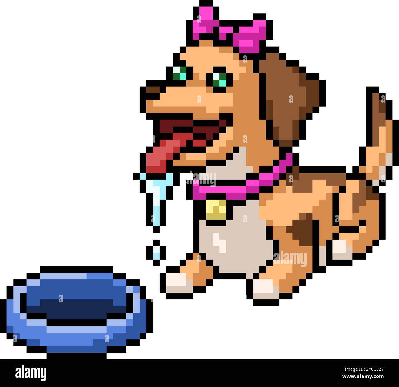 Dog drool cartoon hi-res stock photography and images - Alamy