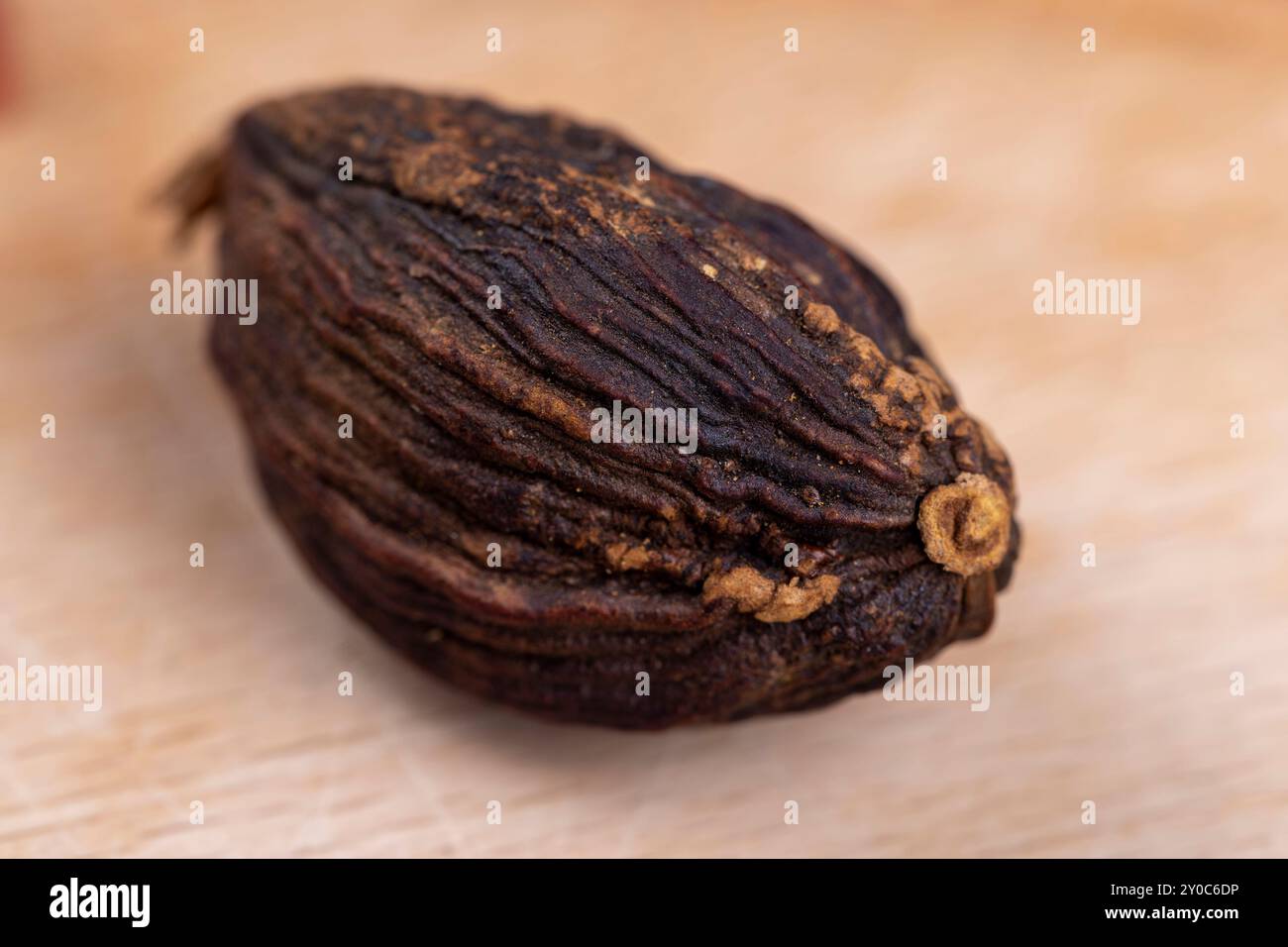 Nutmeg on the table for cooking different types of meat and other ...