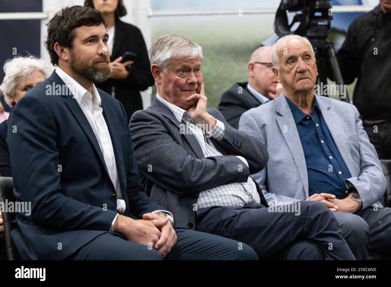 Melbourne, Australia. 02nd Sep, 2024. (From left to right) Josh Kennedy ...