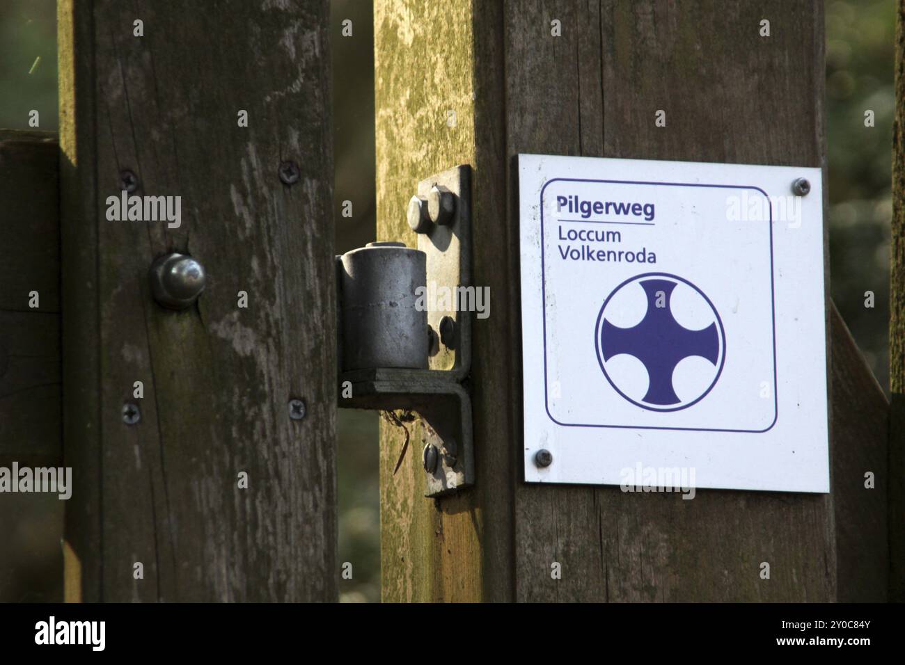 Loccum Volkenroda pilgrimage route Stock Photo - Alamy