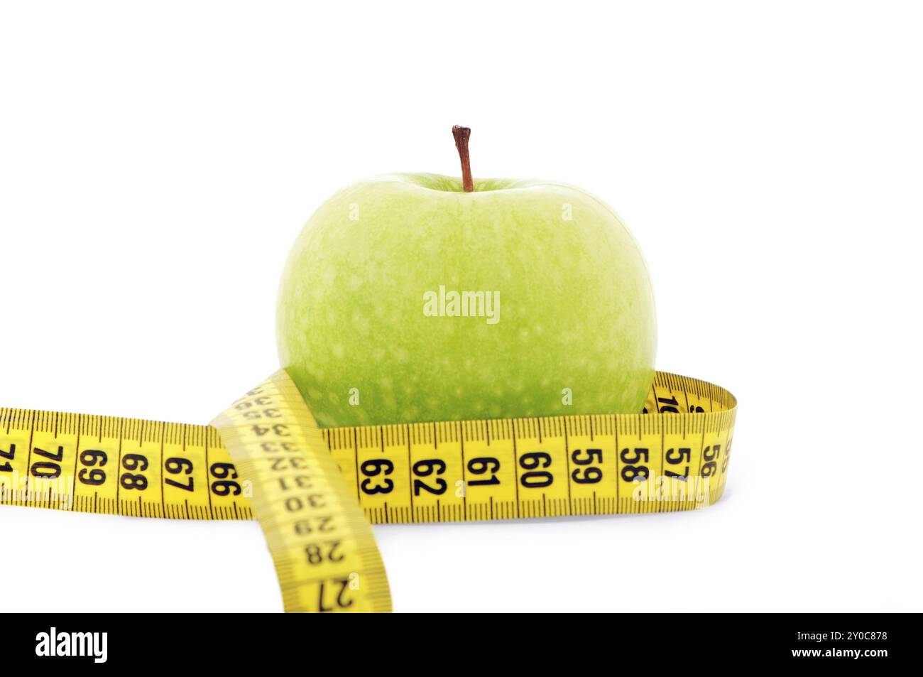 Section yellow measuring tape Cut Out Stock Images & Pictures - Alamy