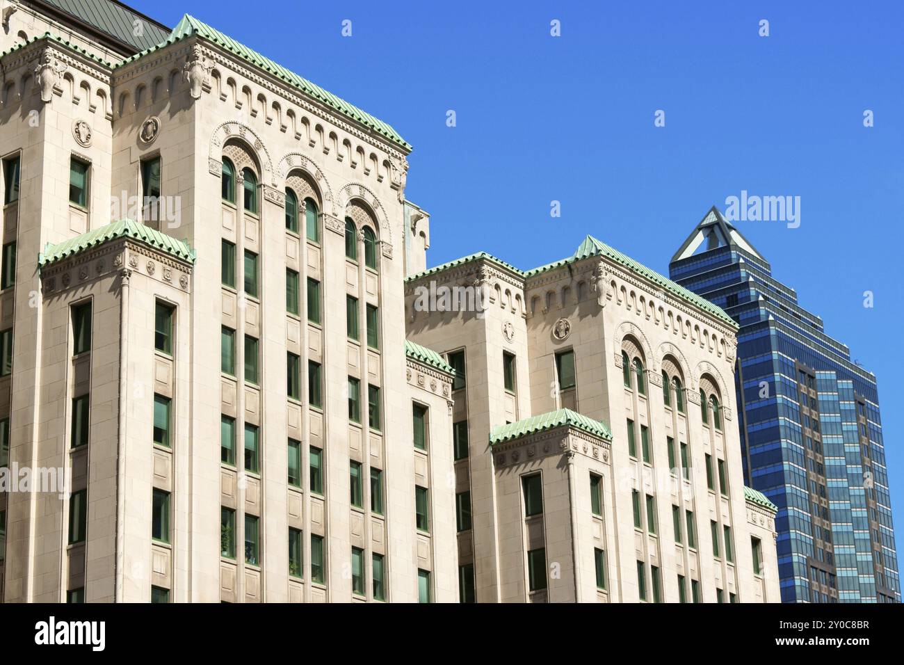 On the left the Dominion Square Building or Gazette Building was built ...