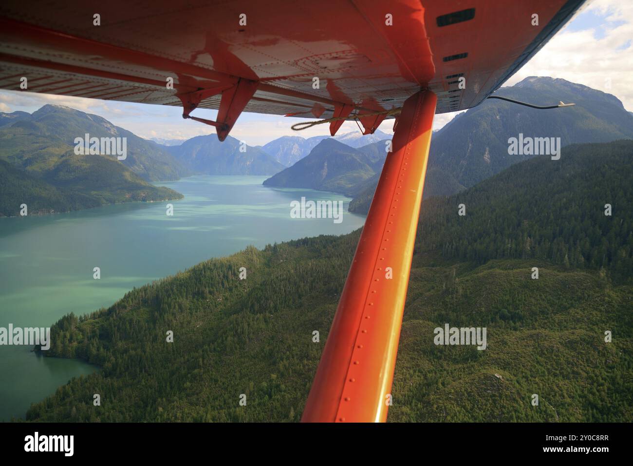 Aerial view of the Knight Inlet in Canada Stock Photo - Alamy