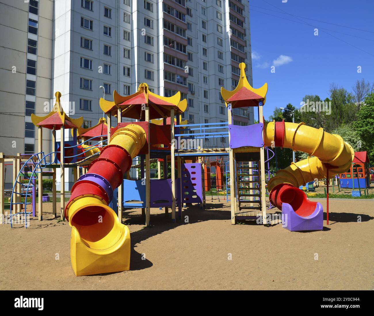 Europe children playground complex hi-res stock photography and images ...