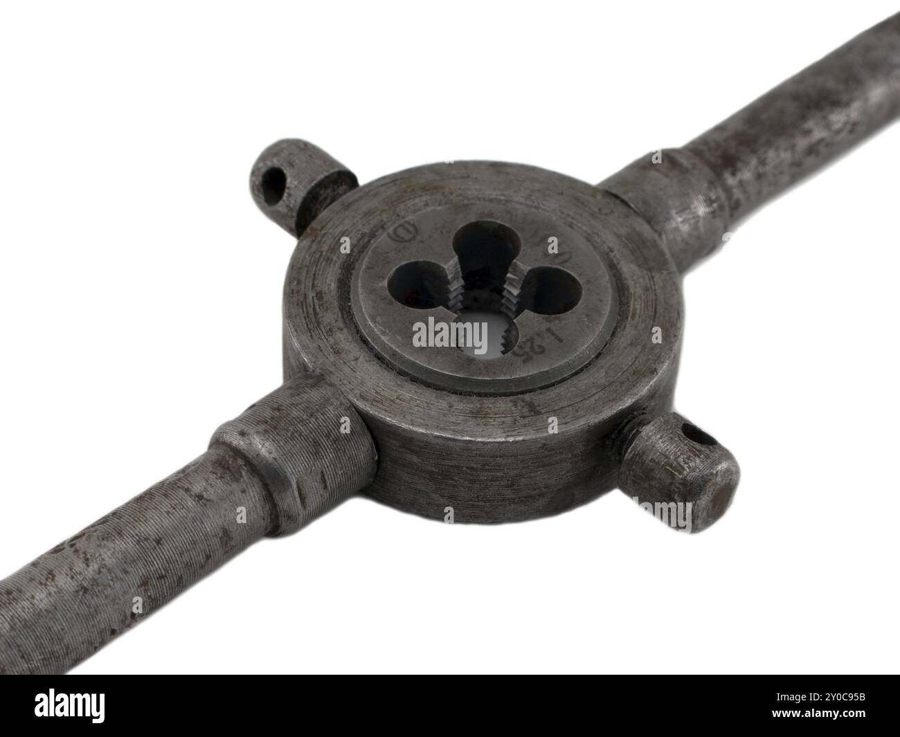 Tap holder and screw threading die Stock Photo - Alamy