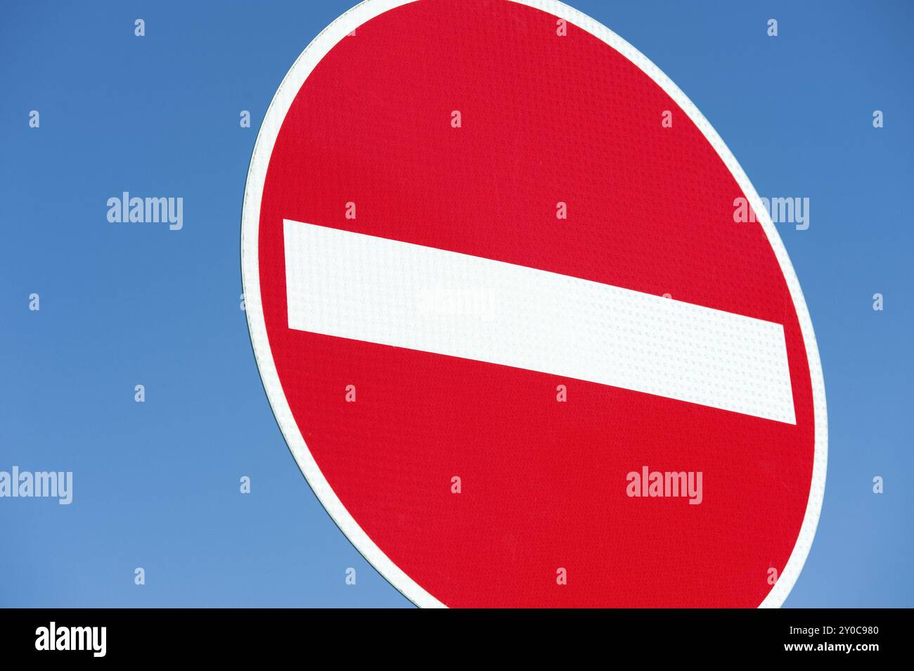 No entry sign. Traffic sign one way road Stock Photo - Alamy