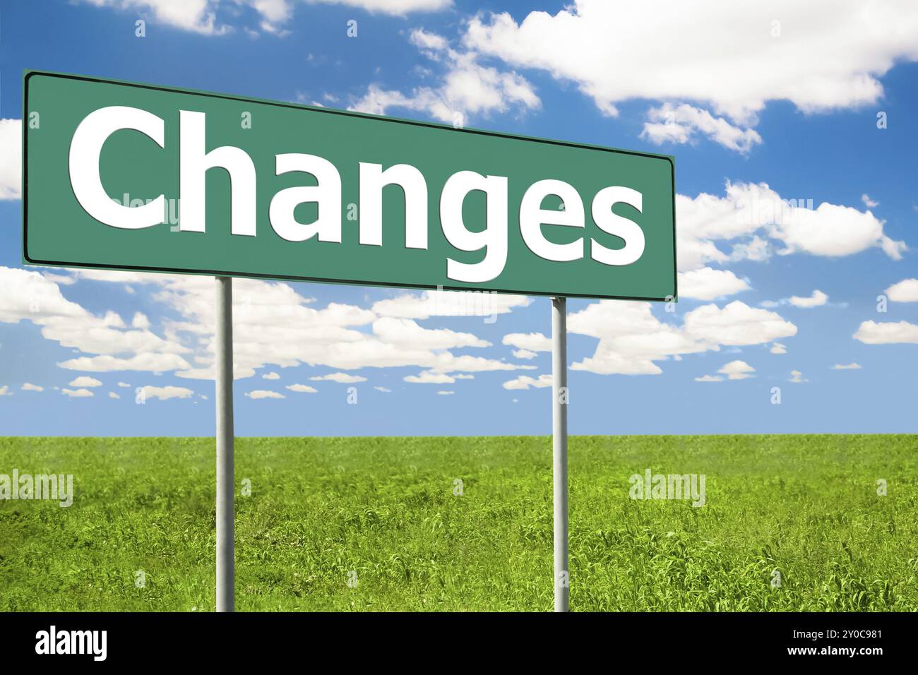 Changes street sign hi-res stock photography and images - Alamy