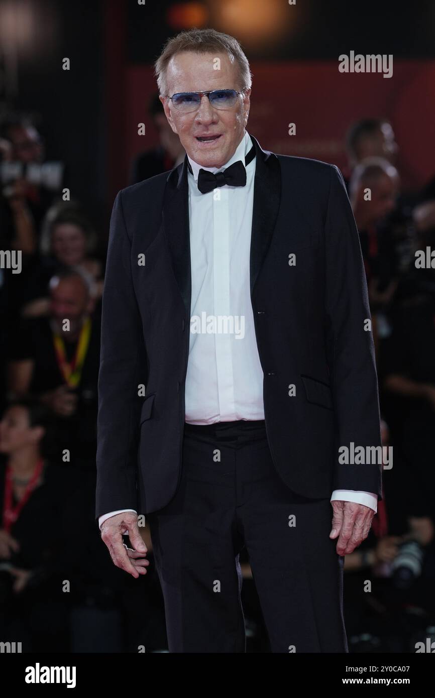 Venezia, Italia. 1st Sep, 2024. Christopher Lambert during the Filming ...