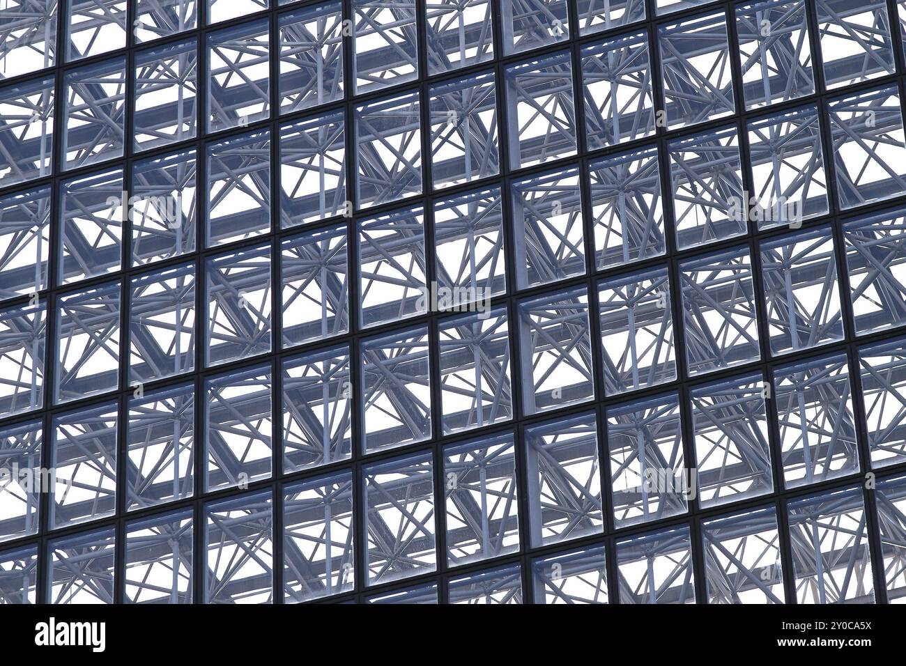 Diagonal lines at glass and metal building structure Stock Photo - Alamy
