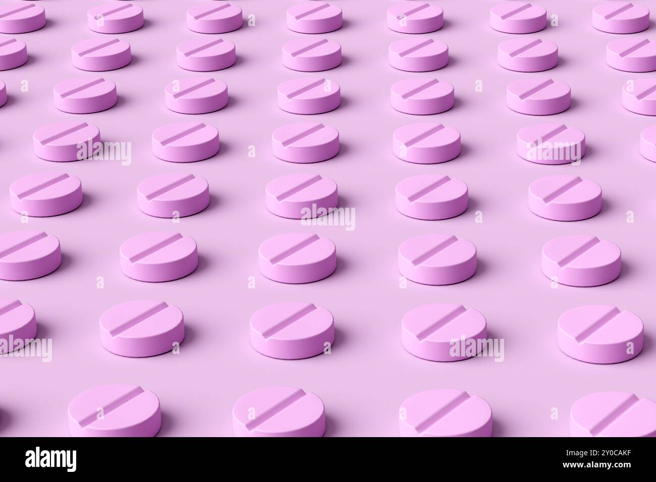 Pharmaceutical industry and medicine production concept. Multitude of ...