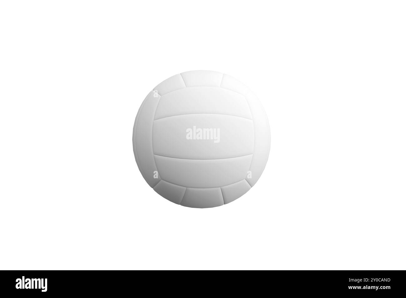 White volleyball isolated on a white background. 3d render Stock Photo ...