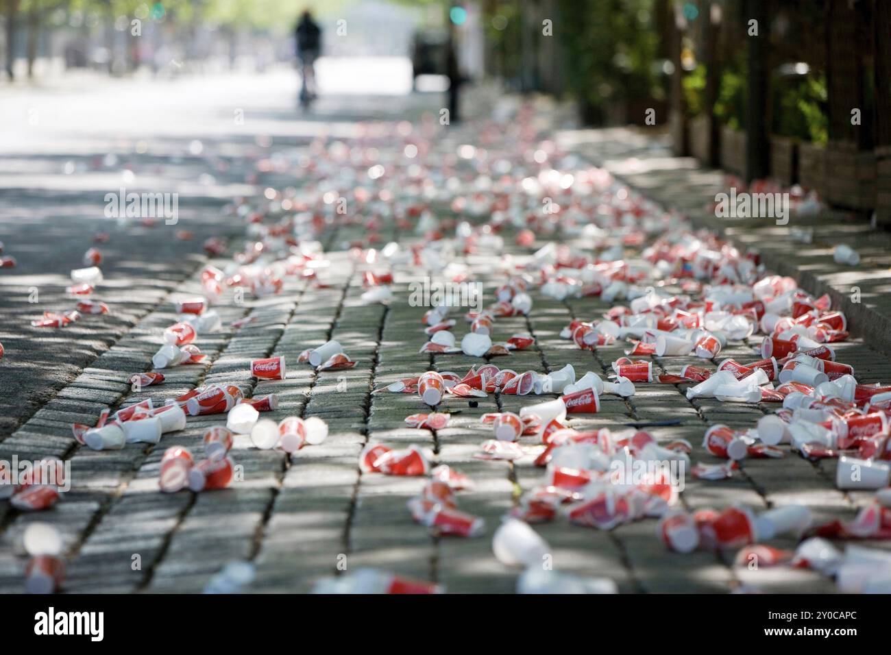 Plastic waste on the street Stock Photo - Alamy