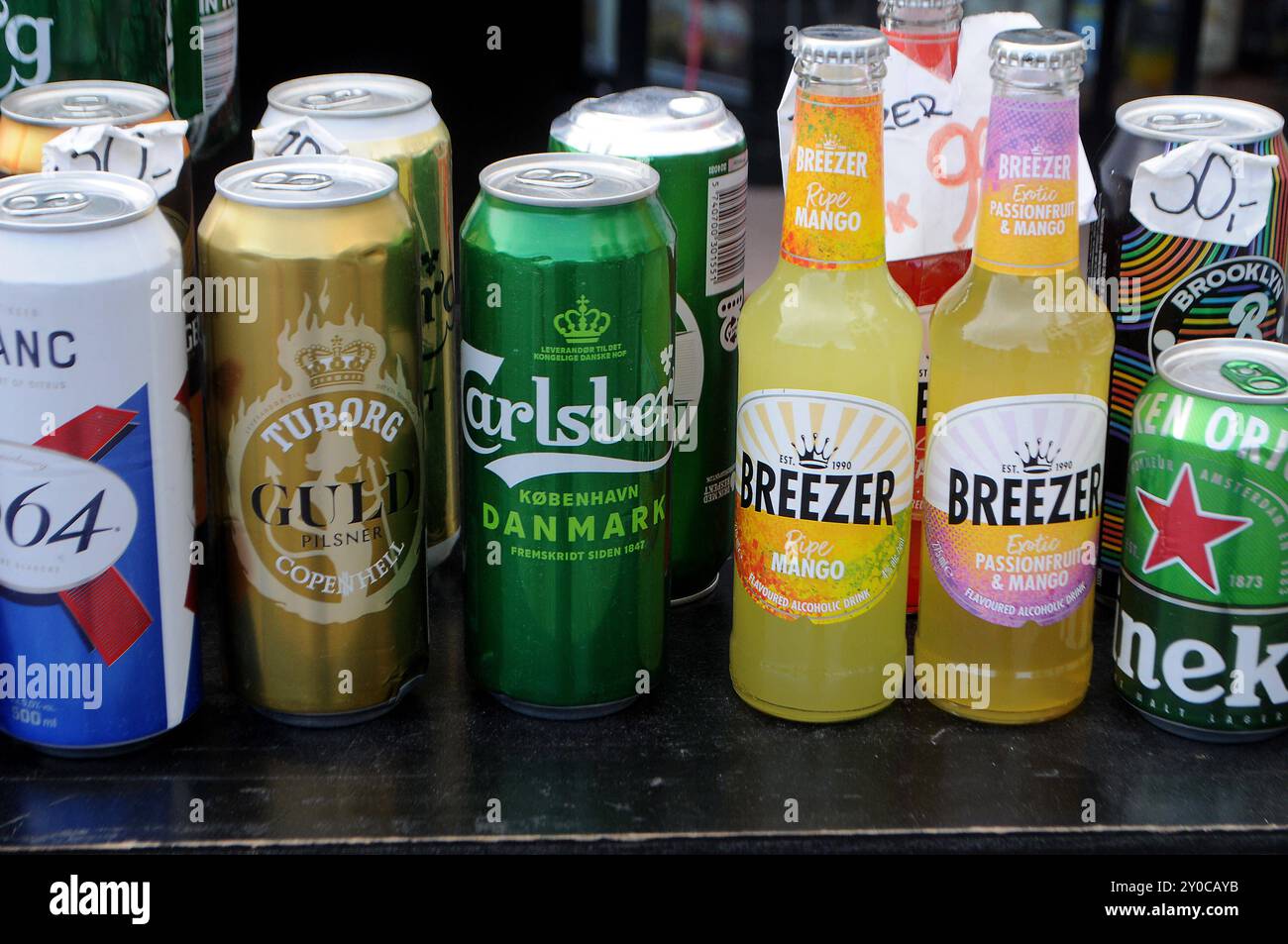 Copenhagen/ DenmarK/01 september 2024/Variou beer ons ale in danish ...