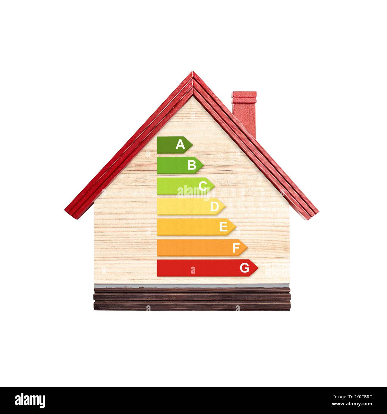 Energy efficiency chart on eco friendly house. Ecology, go green, green ...