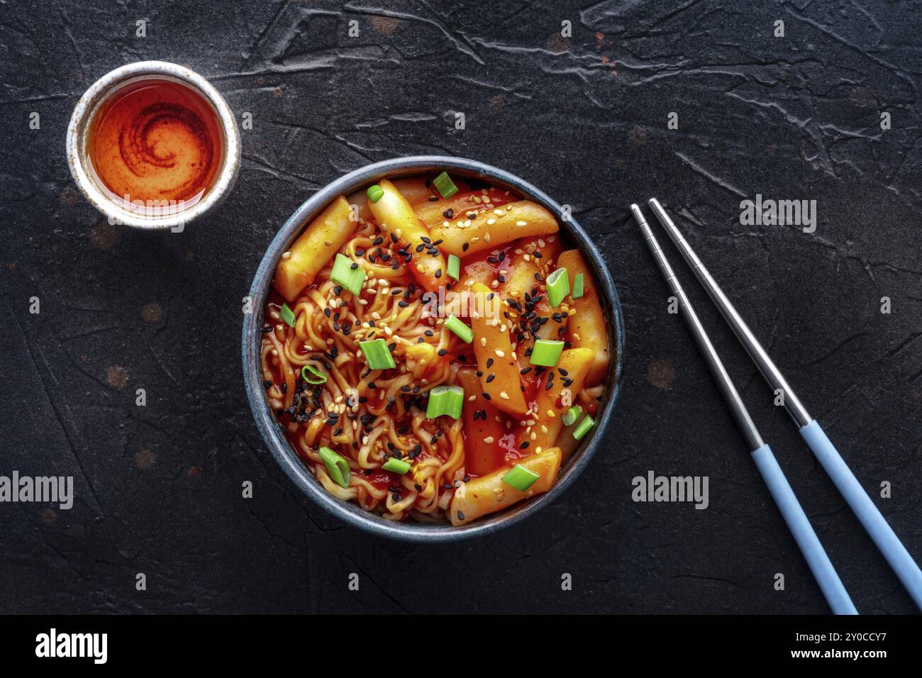 Overhead shot spicy ramen hi-res stock photography and images - Alamy