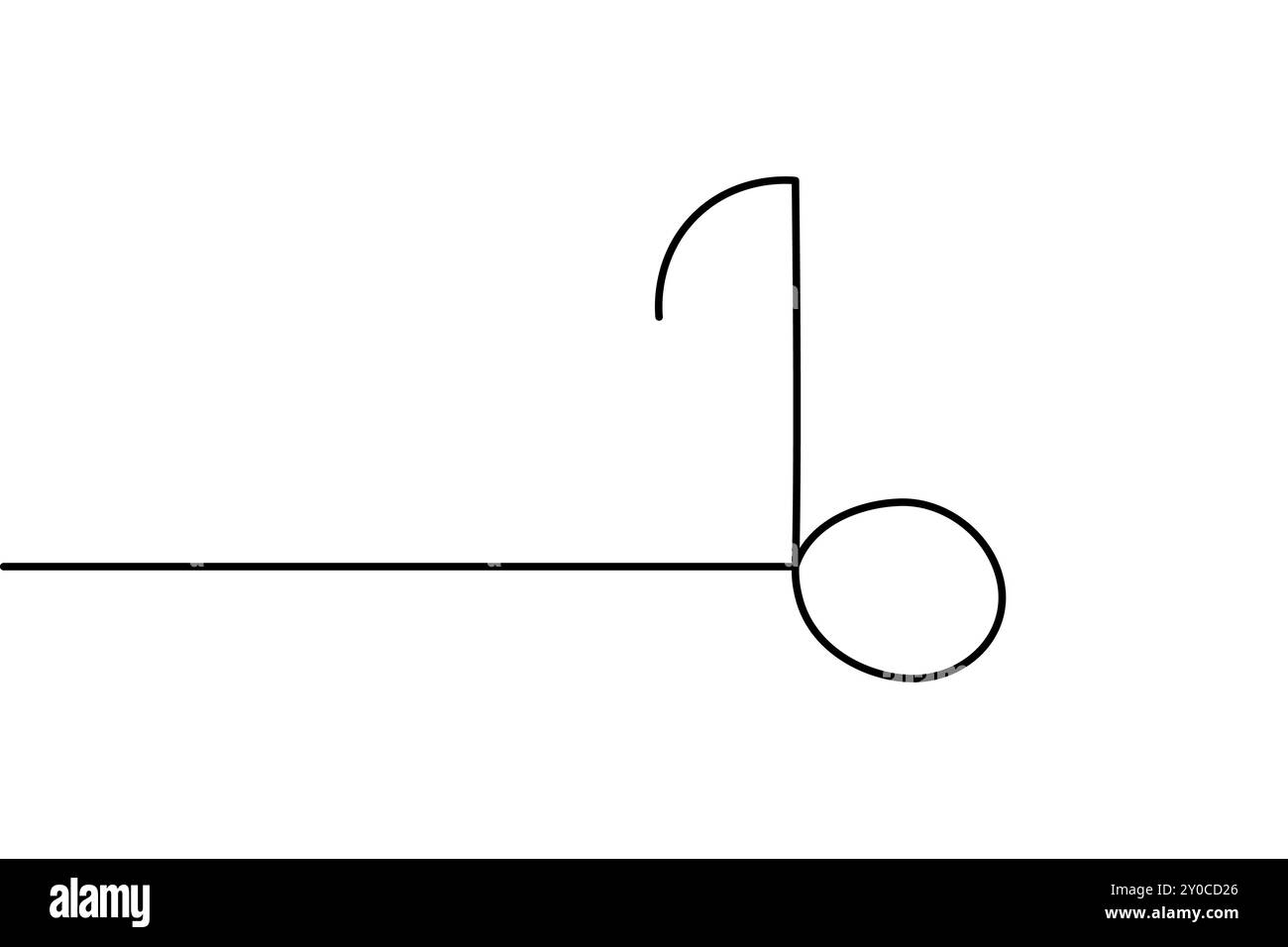 Treble clef continuous one Stock Vector Images - Alamy