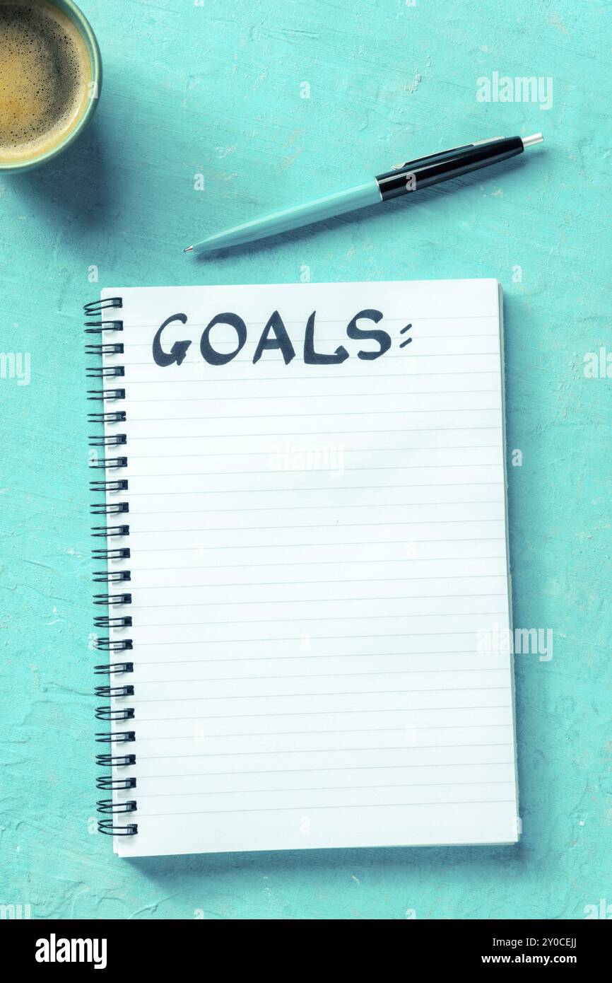 Goals handwritten word in hi-res stock photography and images - Alamy