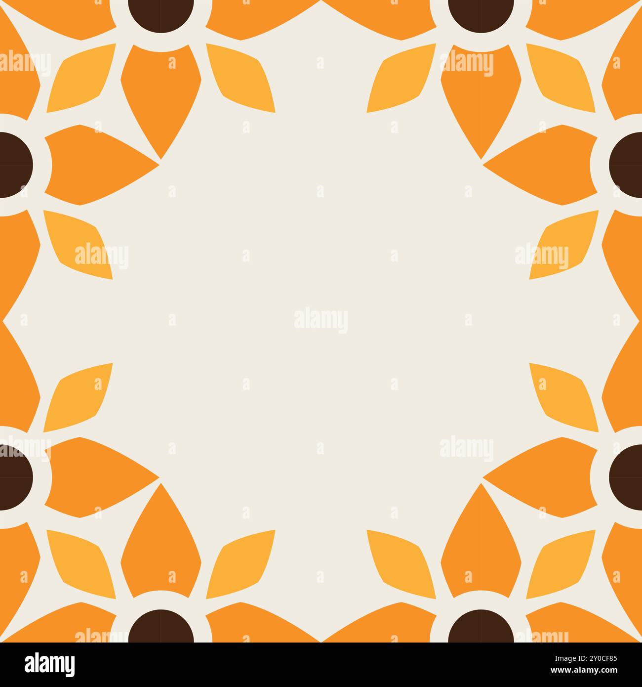 soft color flower frame design Stock Vector Image & Art - Alamy