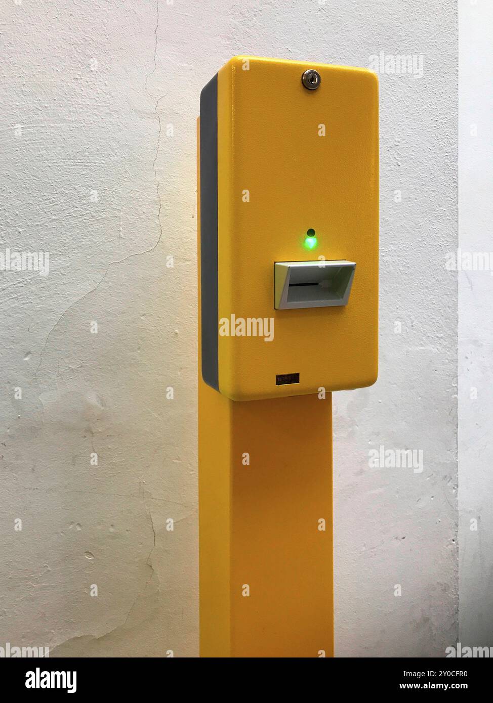 Control, ticket validation column Stock Photo - Alamy