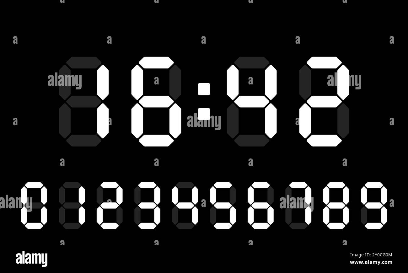 Electronic dial. Clock, timekeeping, time management, schedule, alarm ...