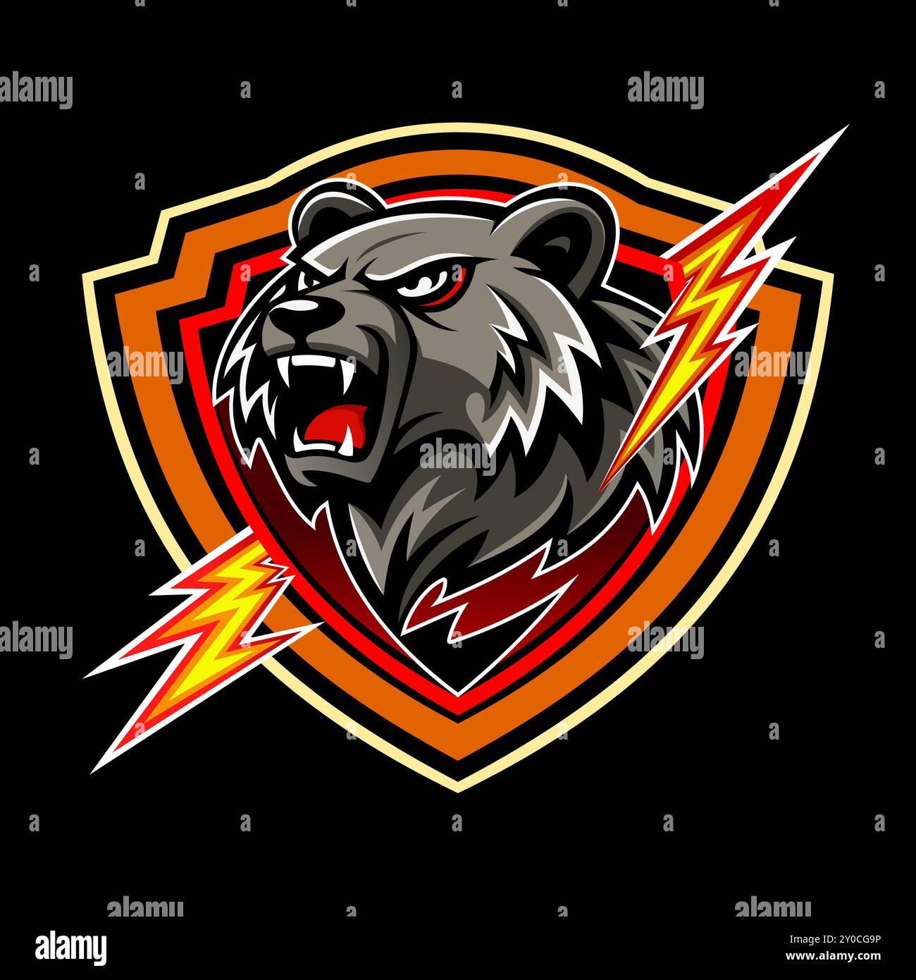 Roaring thunder Stock Vector Images - Alamy