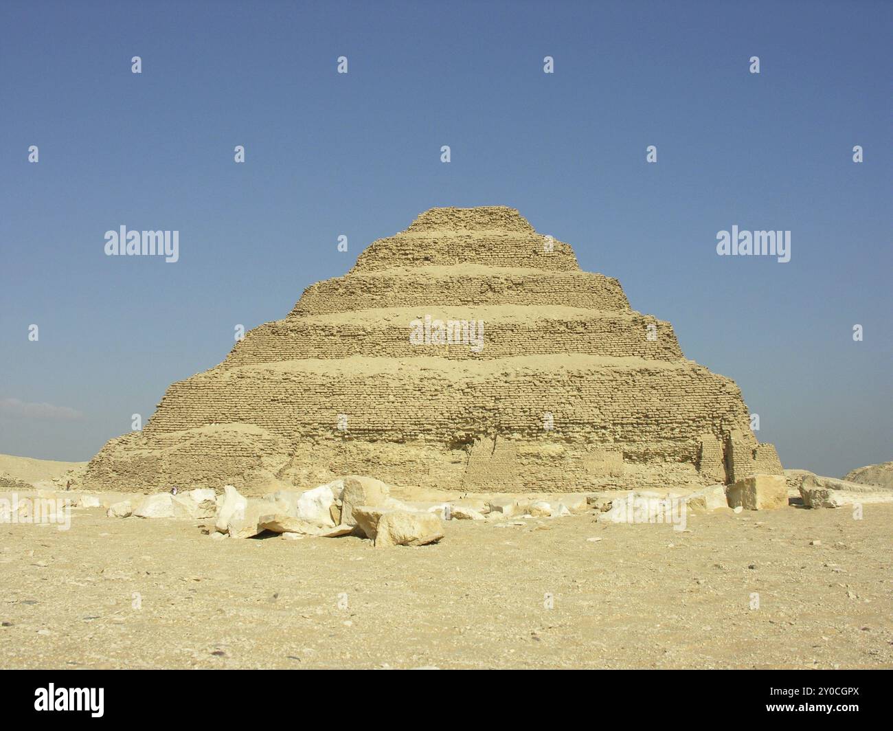 The step pyramid of the ancient Egyptian king Djoser is the oldest of ...