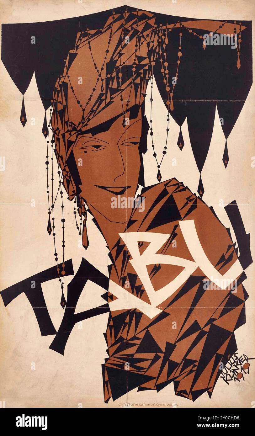 Julius Klinger (Austrian graphic artist 1876–1942) - TABU. Cigarette ...