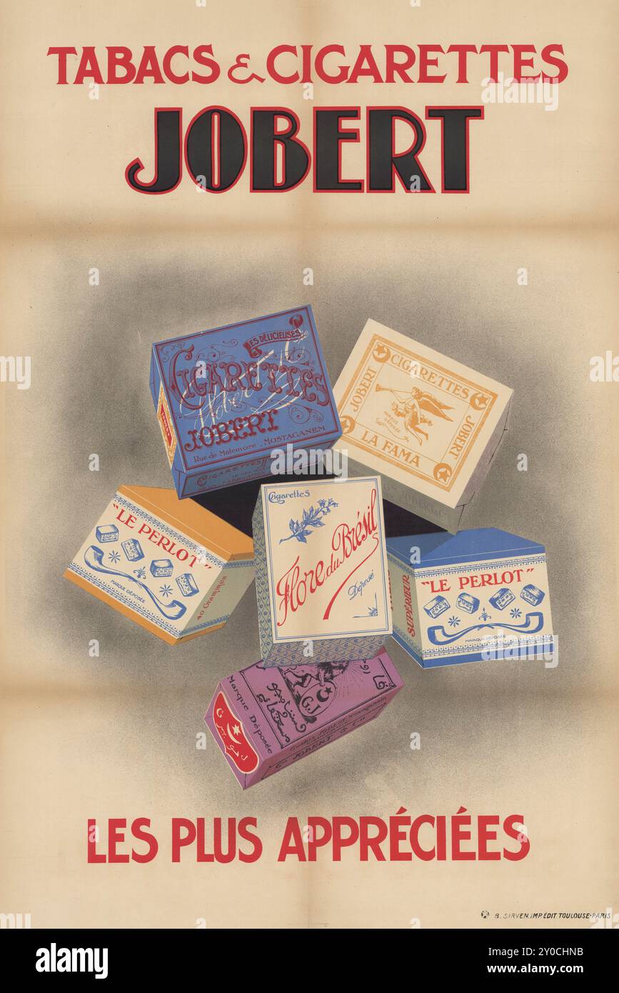 Tabacs & Cigarettes Jobert – Les plus appréciées, French advertisement ...