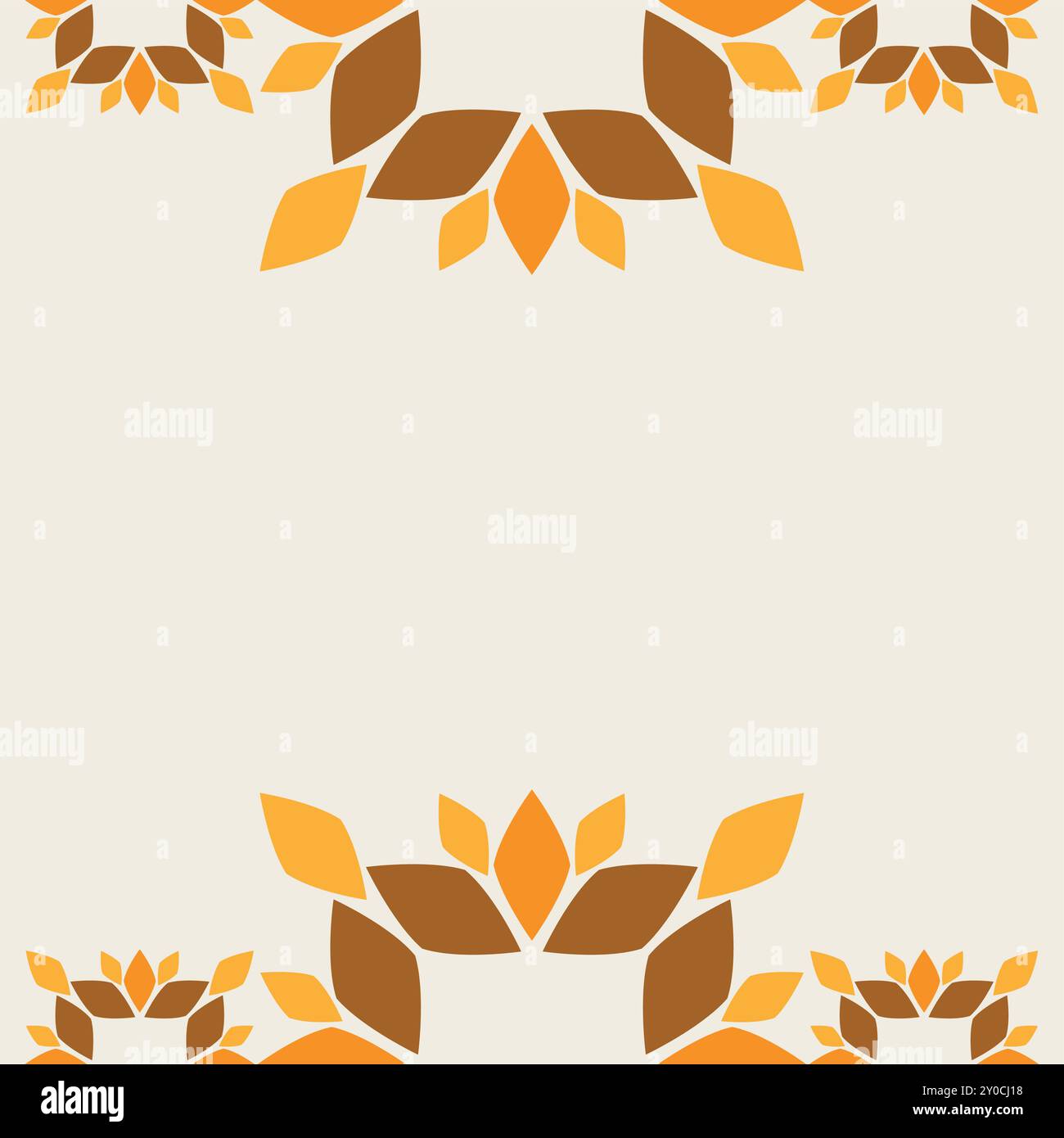 soft color flower frame design Stock Vector Image & Art - Alamy