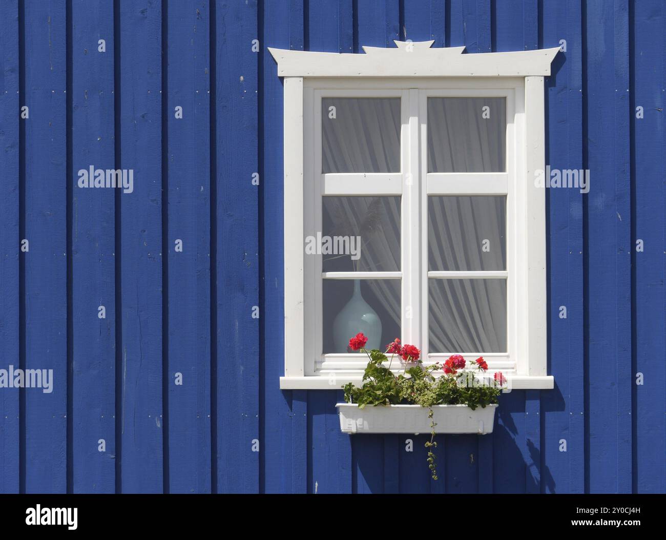 Window of a house in Nida, Lithuania, Europe Stock Photo - Alamy