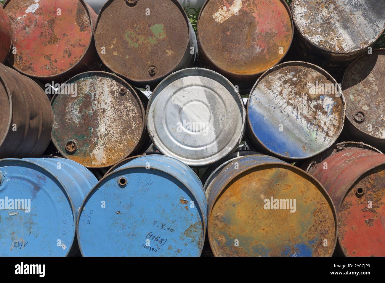Empty gasoline drums hi-res stock photography and images - Alamy