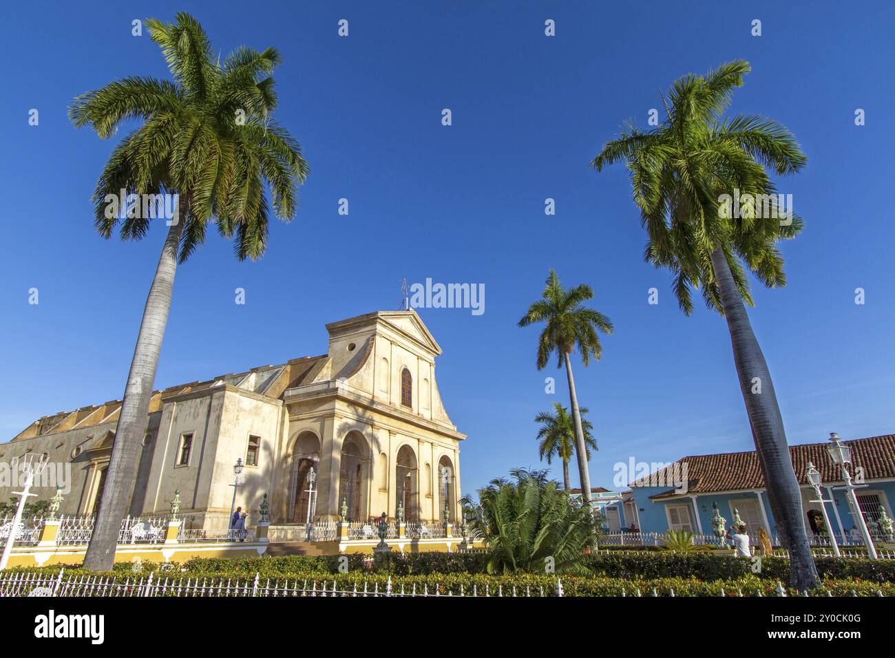 Historic church in the city of Trinidad in Cuba Stock Photo - Alamy
