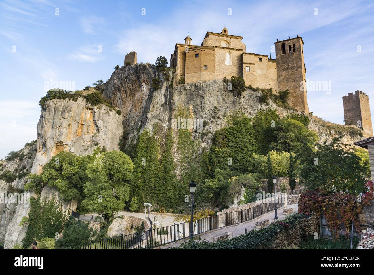 Collegiate-castle Santa Maria la Mayor, fortress, built in the ninth ...