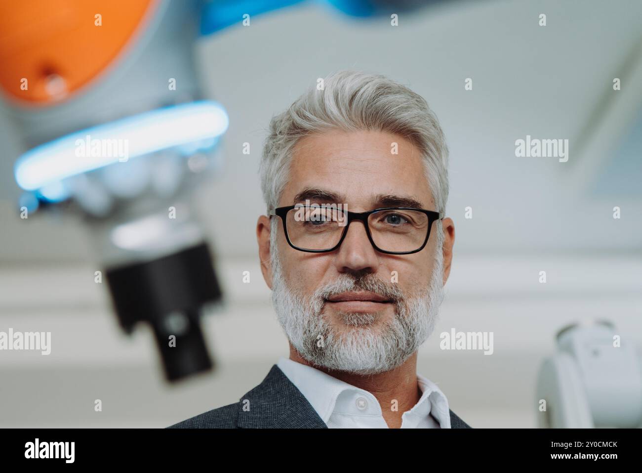 Automation, robotics engineer working on robotic knee replacement ...