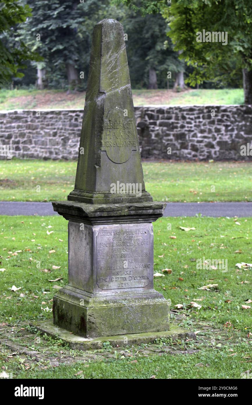 The crane memorial in Lemgo Stock Photo - Alamy