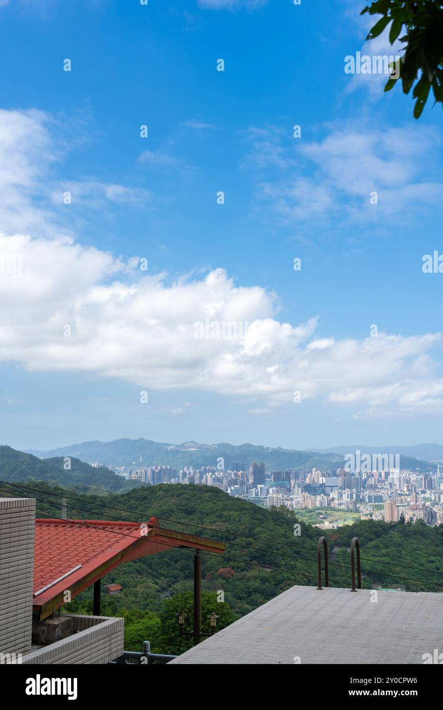 Taipei city and mountain panoramic view in Taiwan Stock Photo - Alamy