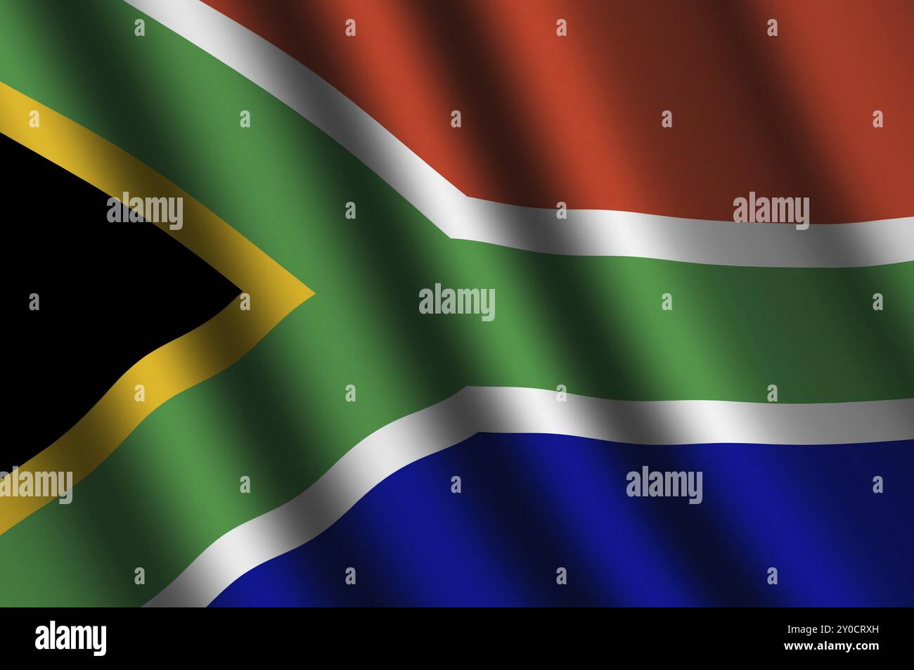 The South African Republic flag flying in the wind Stock Photo - Alamy