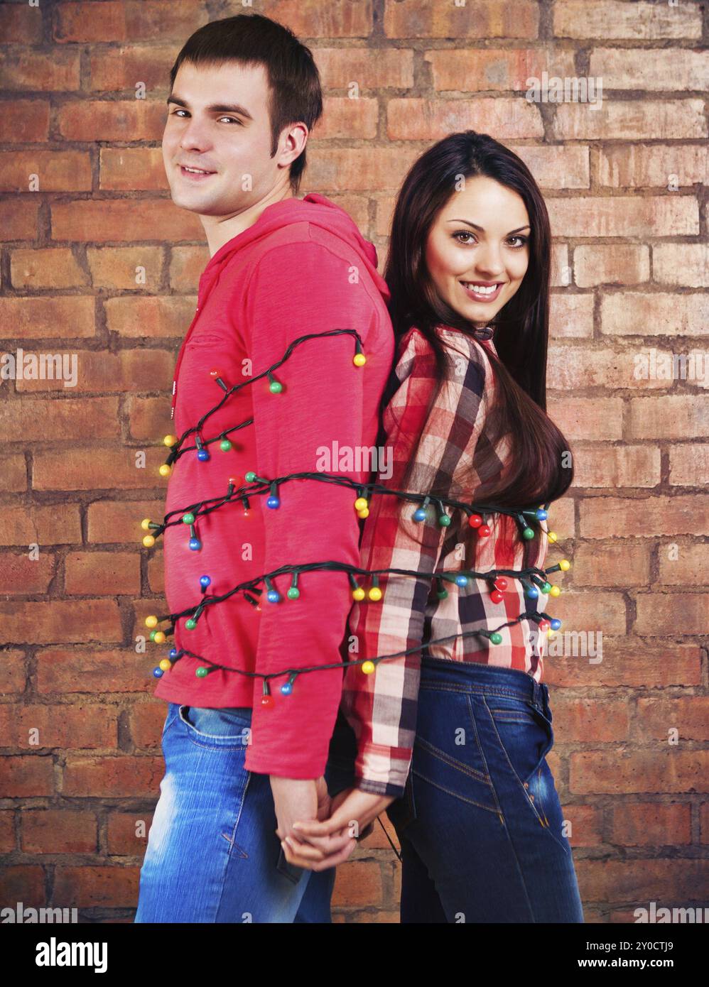 Funny loving couple near hi-res stock photography and images - Alamy
