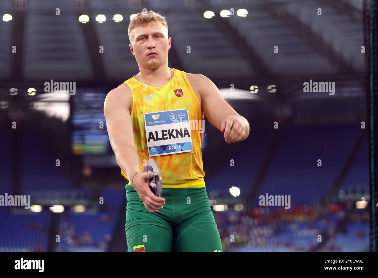 Rome, Italy 30.08.2024 : Mykolas ALEKNA during DISCUS THROW MEN in ...